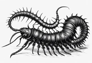 Centipede Tattoo Ideas | TattoosAI
