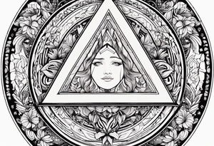 Letter delta inside a circle, subtle, girly, simplistic tattoo idea ...