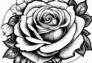 Rose won fire with the “fire rose” symbol tattoo idea | TattoosAI