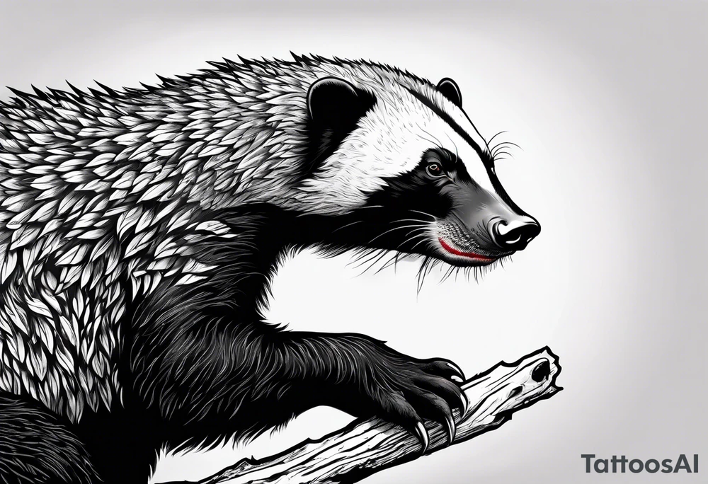 Honey badger tattoo ideas | Orangetattooshop.com