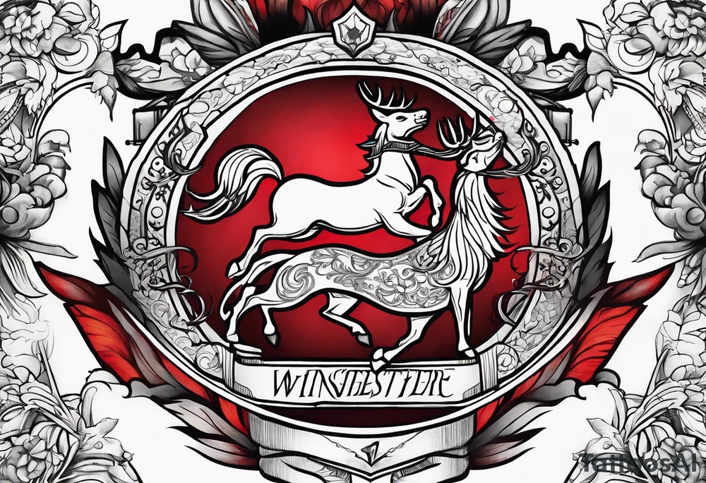 Winchester family crest tattoo idea | TattoosAI