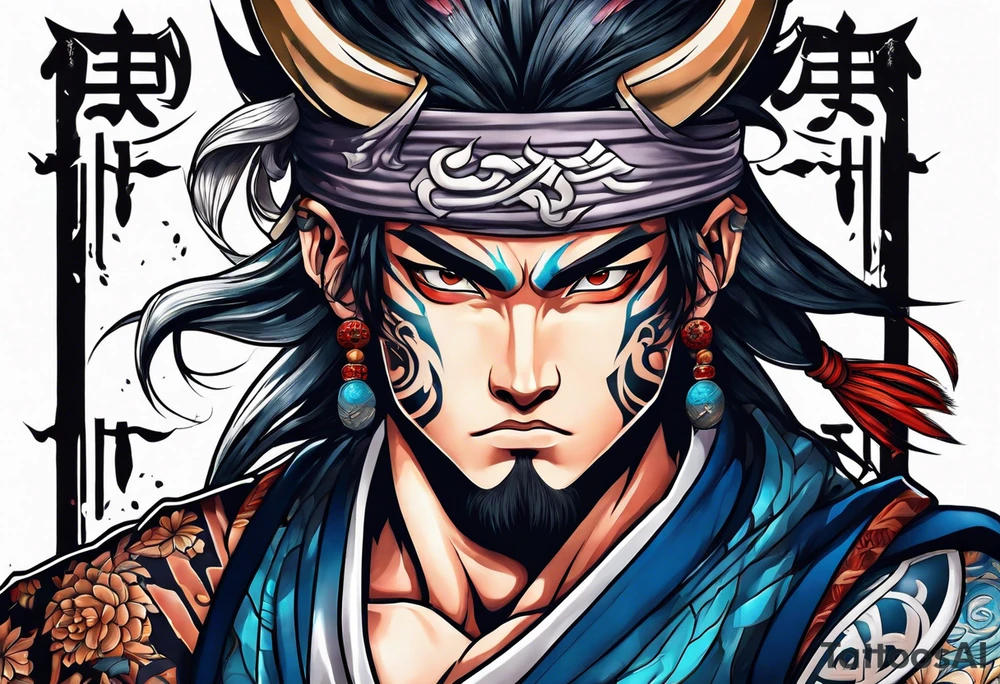 Demon slayer inosuke tattoo idea | TattoosAI