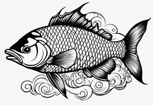Traditional coyfish tattoo tattoo idea | TattoosAI