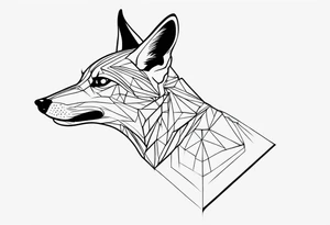 Jackal head tattoo idea | TattoosAI