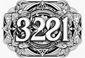 Numbers 327 tattoo idea | TattoosAI