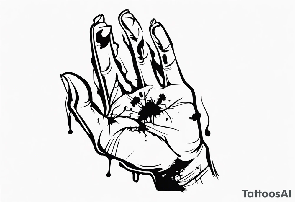 Zombie Hand tattoo idea | TattoosAI