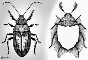 A cockroach, Gregor Samsa by Kafka tattoo idea | TattoosAI