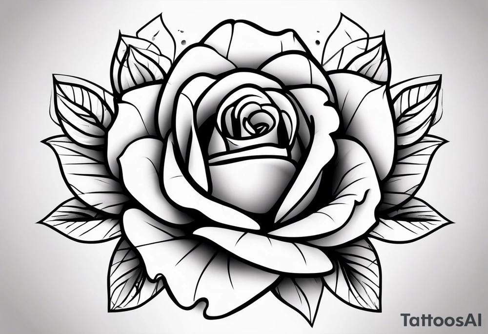 Create a hand tattoo design of a rose with the year 1990 on it. tattoo ...