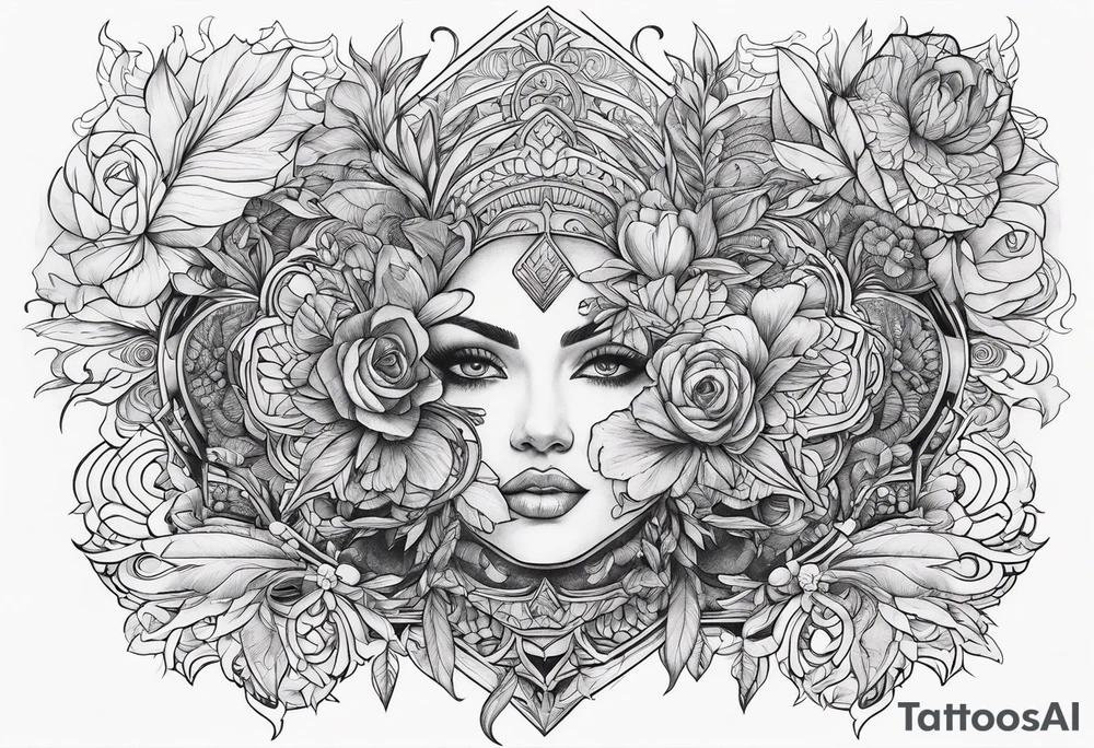 Beautiful text box tattoo idea | TattoosAI