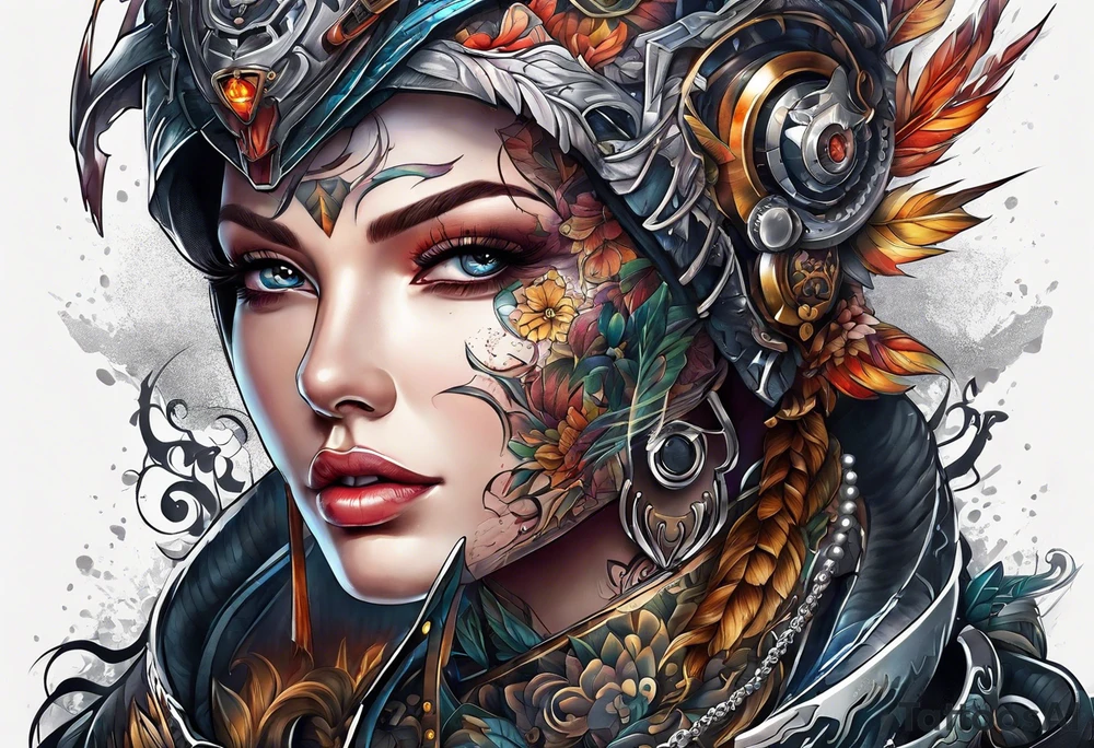 Torn skin tattoo design tattoo idea | TattoosAI