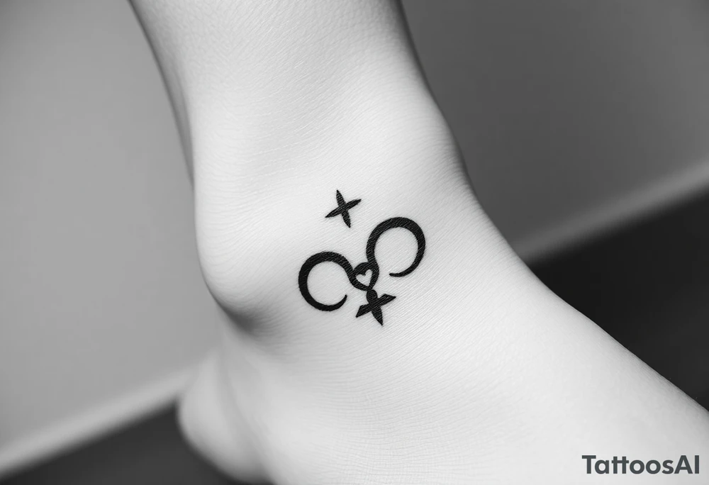 A symbols reprensting Gay bottom submissive tattoo idea | TattoosAI
