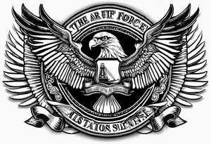 US Air Force symbol with the Civil Engineer logo inside it tattoo idea ...