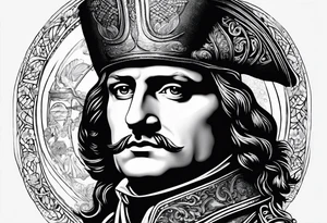 Napoleon tattoo with text tattoo idea | TattoosAI