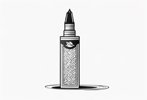 Simple cigarette tattoo idea | TattoosAI