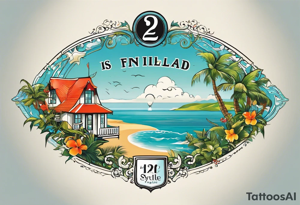 Design Brief for Fineline Style Tattoo: Theme: Island Connection ...