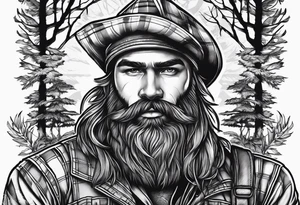 Lumber jack tattoo idea | TattoosAI