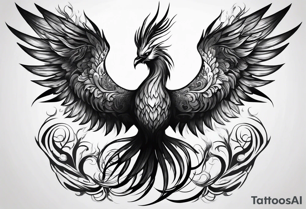 Phoenix transforming from a scorpion tattoo idea | TattoosAI