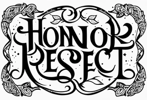 Honor Tattoo Ideas | TattoosAI