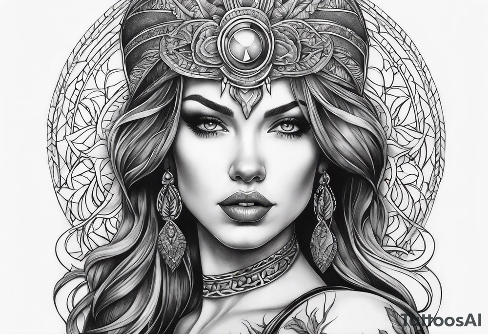 Lilith tattoo idea | TattoosAI