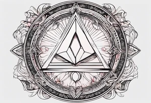 Letter delta inside a circle, subtle, girly, simplistic tattoo idea ...