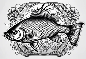 Traditional coyfish tattoo tattoo idea | TattoosAI