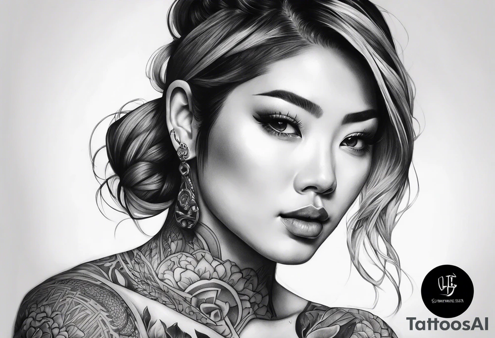 High contrast black and grey Japanese full arm tattoo tattoo idea ...