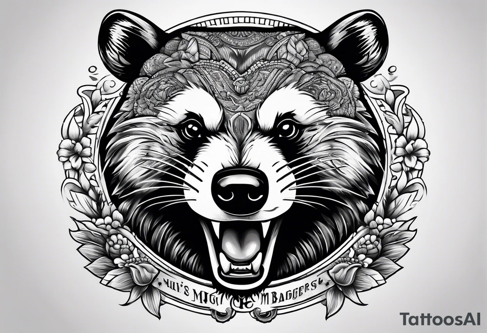 Angry Mc.Badgers tattoo idea | TattoosAI