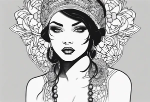 Cut here tattoo design tattoo idea | TattoosAI