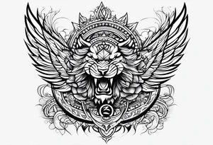 Discipline consistency mind tattoo idea | TattoosAI