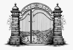 Gate Tattoo Ideas | TattoosAI