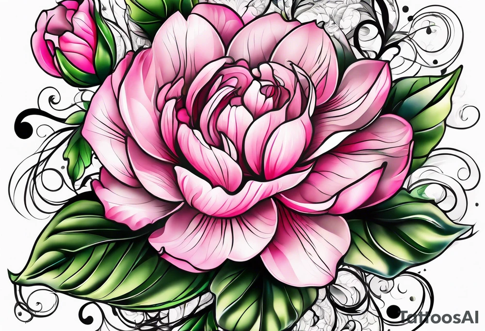 Pink Flowers Medical tattoo idea | TattoosAI