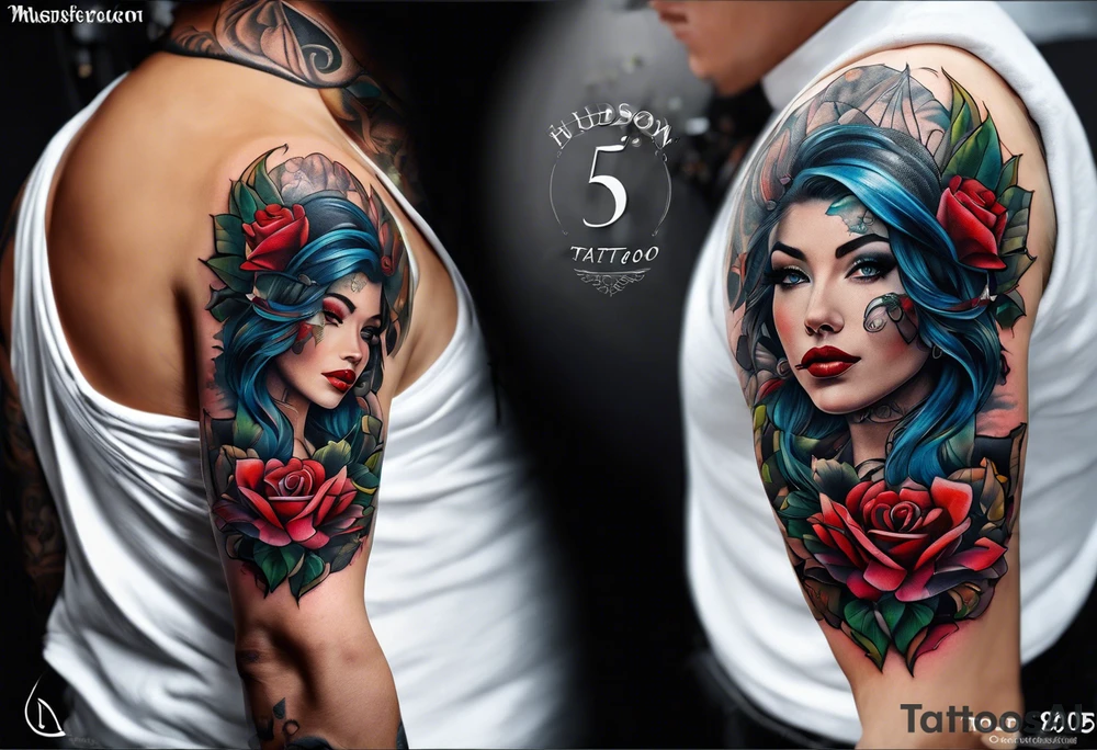 Hudson 55 tattoo idea | TattoosAI