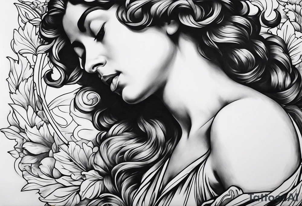 Caravaggio painting realistic tattoo tattoo idea | TattoosAI