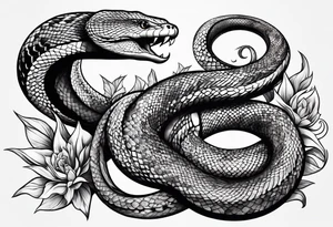 Passive snake tattoo idea | TattoosAI