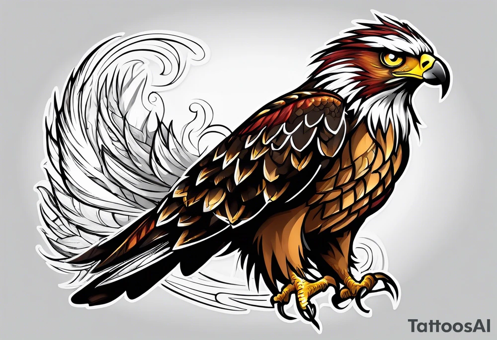 Hawk tuah that thang tattoo idea | TattoosAI