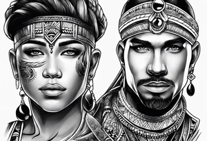 Shoulder tattoo focused on family. names kaden, mason and lori in the ...