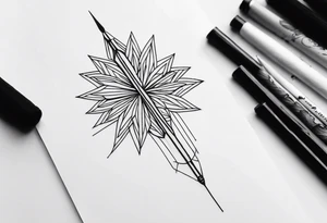 Needle and thread tattoo idea | TattoosAI