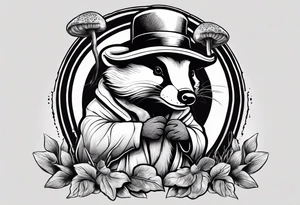 Badger Tattoo Ideas | TattoosAI