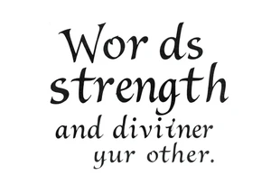 Words strength and divinity on top of each other tattoo idea | TattoosAI