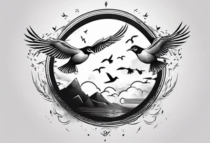 Gradients Tattoo Ideas | TattoosAI