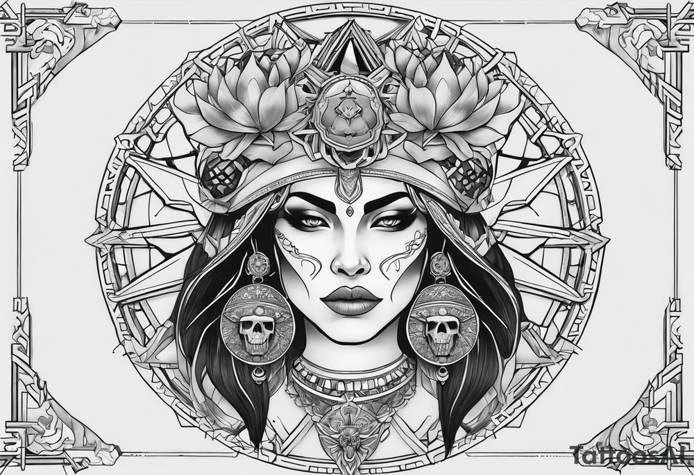 Kali, alien goddess, valkrye, pirate, zenza resonance, pachamama, lotus ...