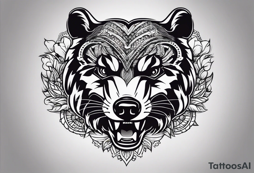 Angry Mc.Badgers tattoo idea | TattoosAI