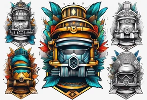 Civil engineering symbol tattoo idea | TattoosAI