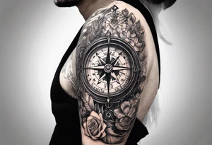 Compass Tattoo Ideas | TattoosAI