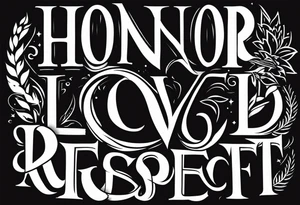 Honor Tattoo Ideas | TattoosAI