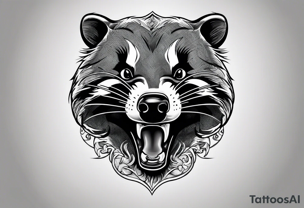 Angry Mc.Badgers tattoo idea | TattoosAI