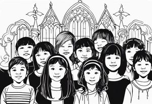 Childrens choir tattoo idea | TattoosAI