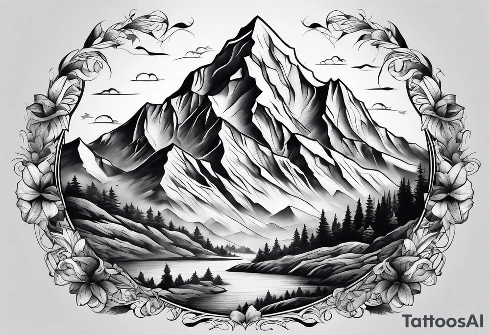 Everest tattoo idea | TattoosAI