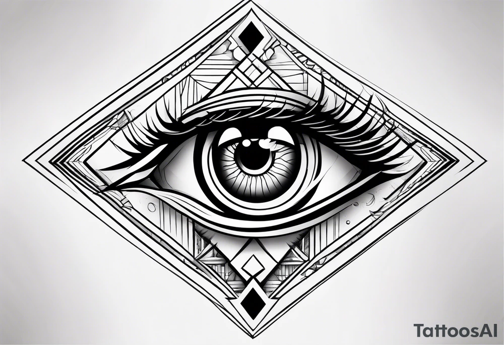 Eye flash sheet tattoo idea | TattoosAI