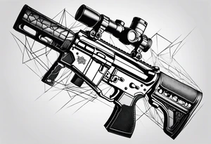 Ar 15 tattoo idea | TattoosAI